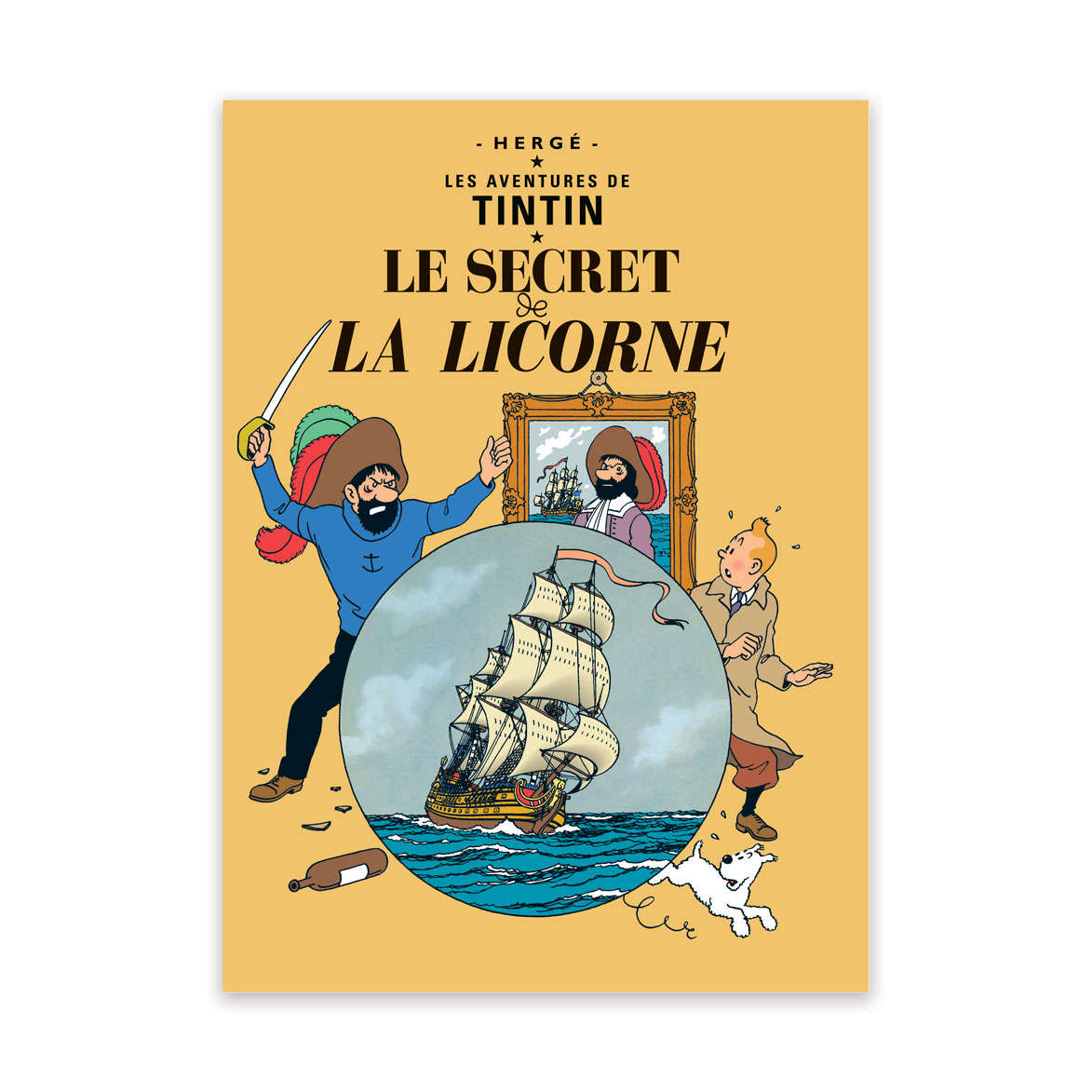 Postcard-The Secret of the Unicorn - Accueil | BOUTIQUE.TINTIN.COM ...
