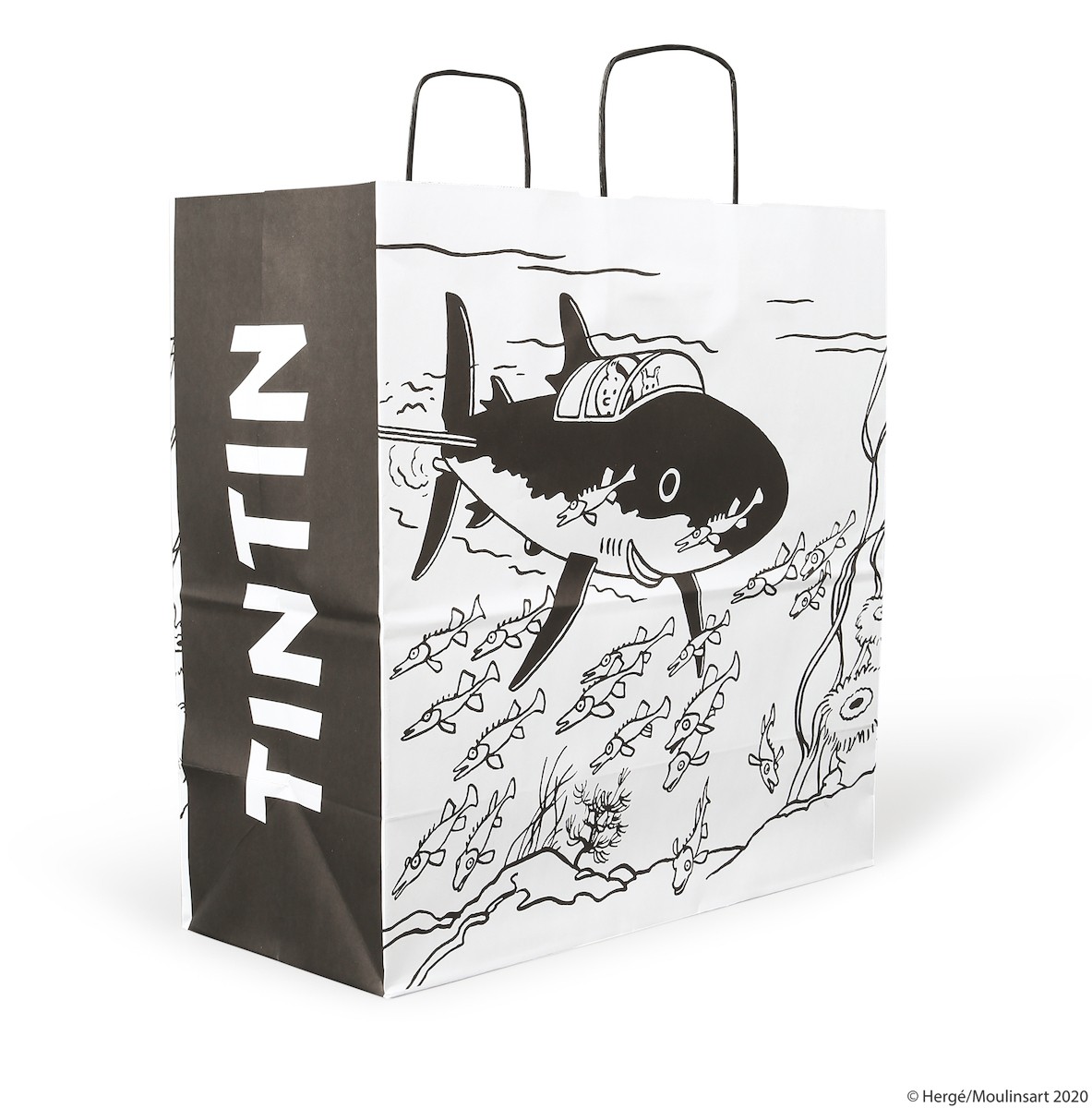 Paper bag "Submarine" - Accueil | BOUTIQUE.TINTIN.COM Tintin Boutique