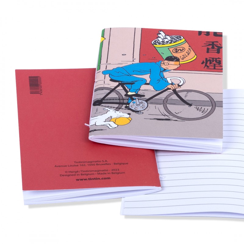 Notebook-Tintin bike - Accueil | BOUTIQUE.TINTIN.COM Tintin Boutique