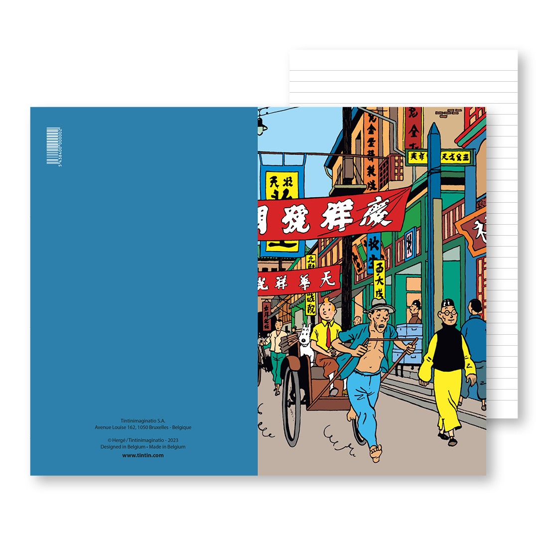 Notebook-Tintin rickshaw - Accueil | BOUTIQUE.TINTIN.COM Tintin Bou...
