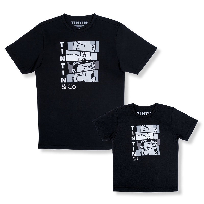 Kuifje T-shirt - TINTIN&CO Zwart - Home | BOUTIQUE.TINTIN.COM Tinti...