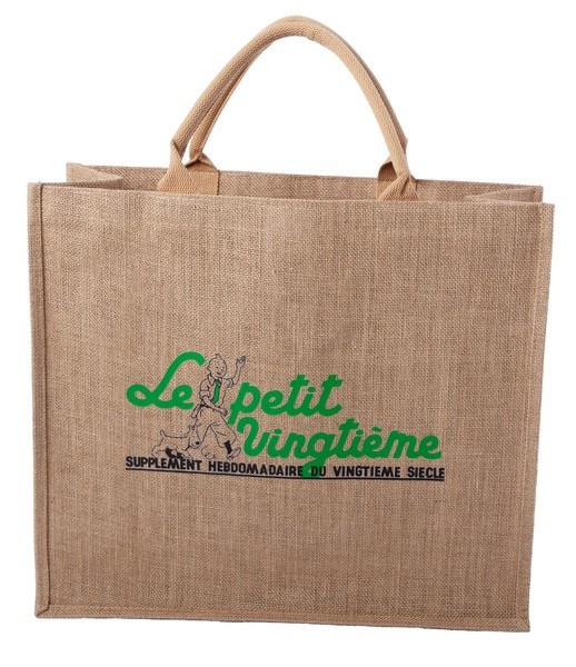 Jute bag – Petit Vingtième Green - Accueil | BOUTIQUE.TINTIN.COM Ti...