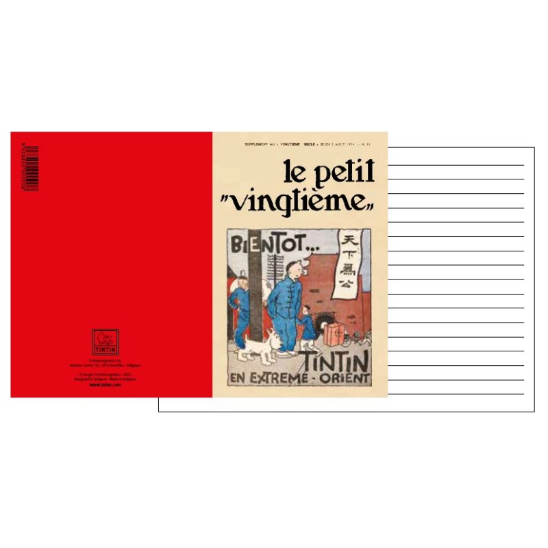 Carnet de notes Tintin