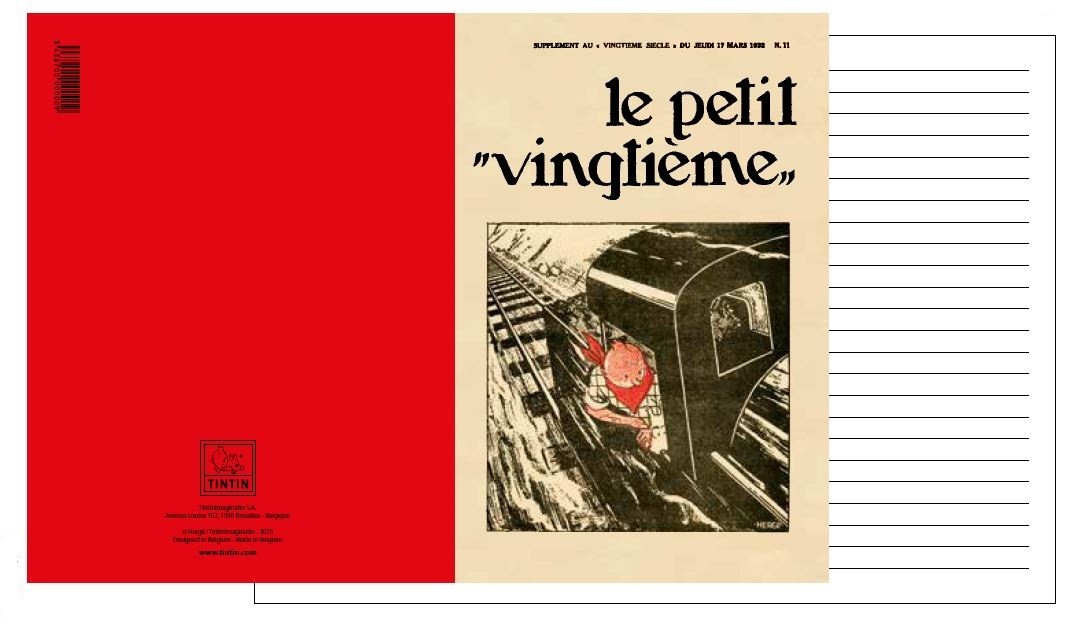 Notebook large-Locomotive - Accueil | BOUTIQUE.TINTIN.COM Tintin Bo...